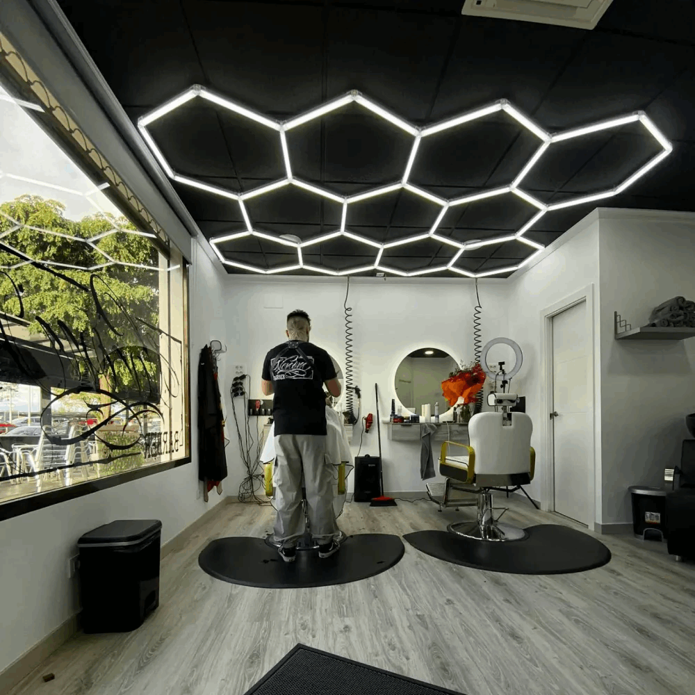 Hexagon Lights - 11 Grid LED System (3.3m x 2.4m) | HexSpace AU