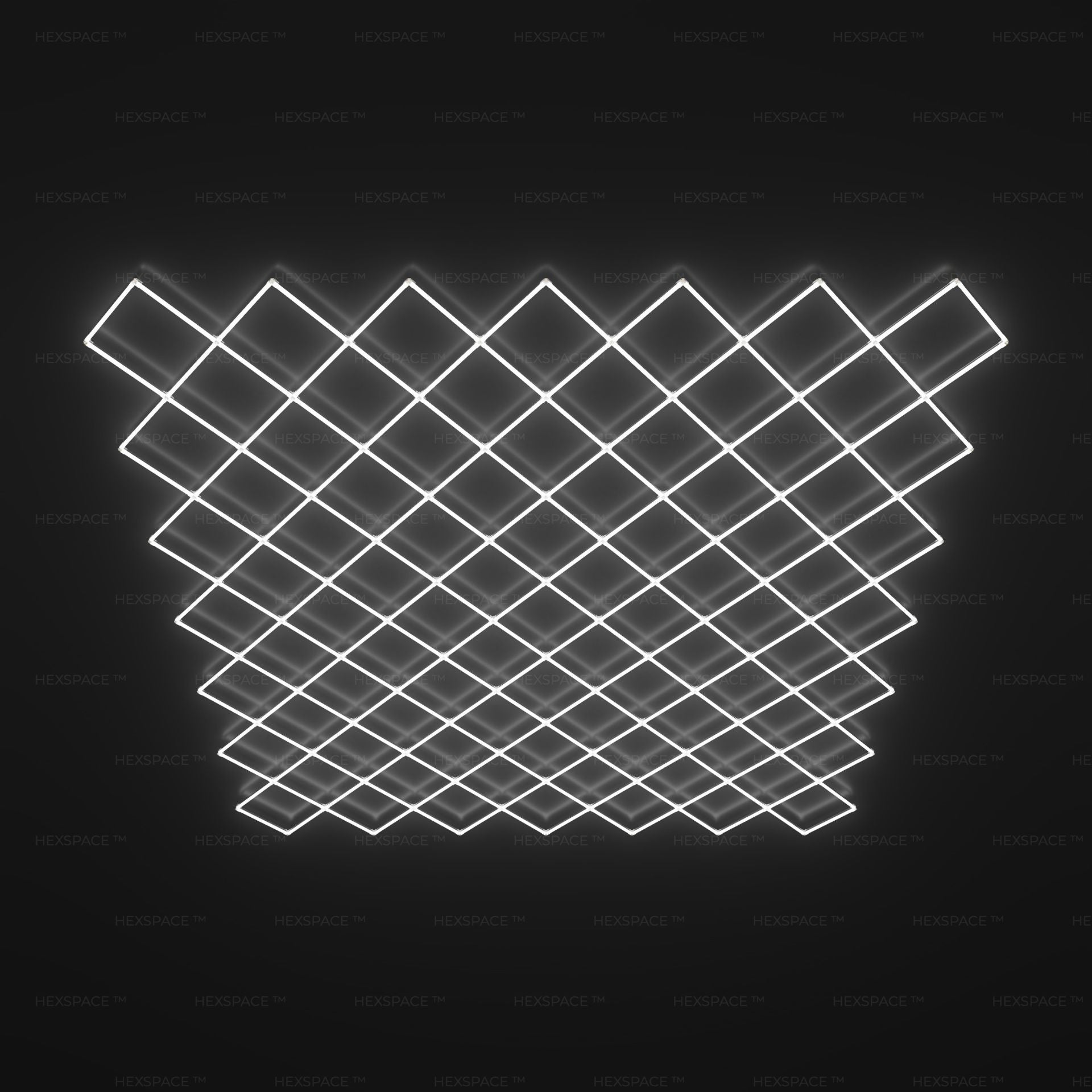 Diamond Grid LED Garage Lights for Garages & Shops – 5.8M X 5.8M
